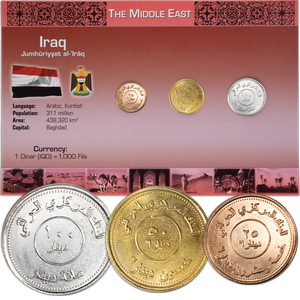 Iraq Coin Set in Custom Holder | Littleton Coin Company