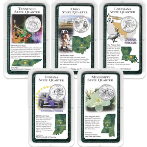 All Five 2002 Statehood Quarter Showpaks | Littleton Coin Company